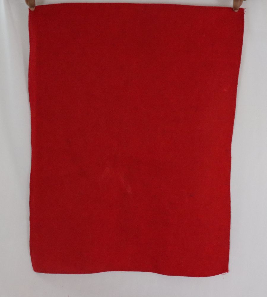 Red woolen Asan Lal asan Red woolen Pooja mat-32×24inches