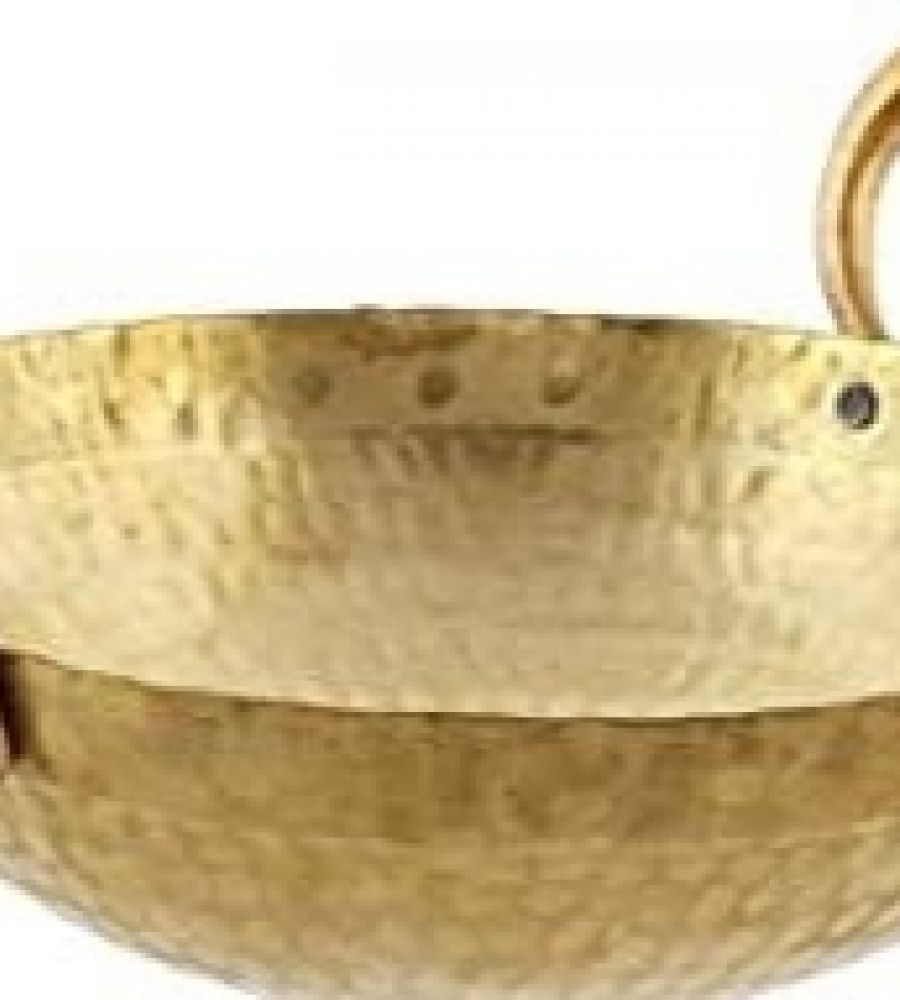 Brass frying pan peetal ki kadahi