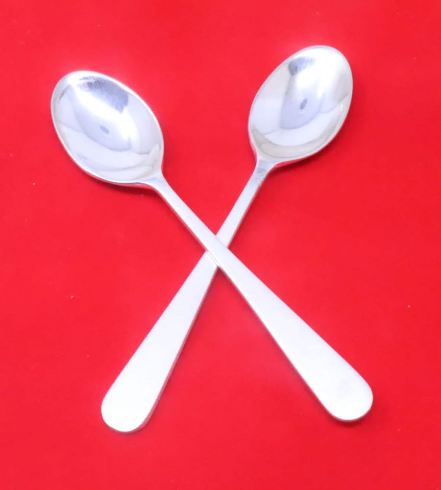 Chandi ki chamach silver spoon set of 2