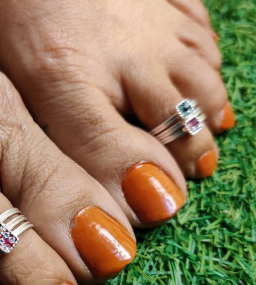 silver toering chandi ka bichhua A