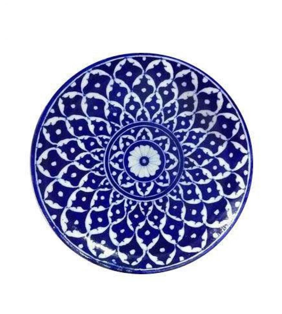 Blue pottery plate Jaipur blue pottery plate standard size