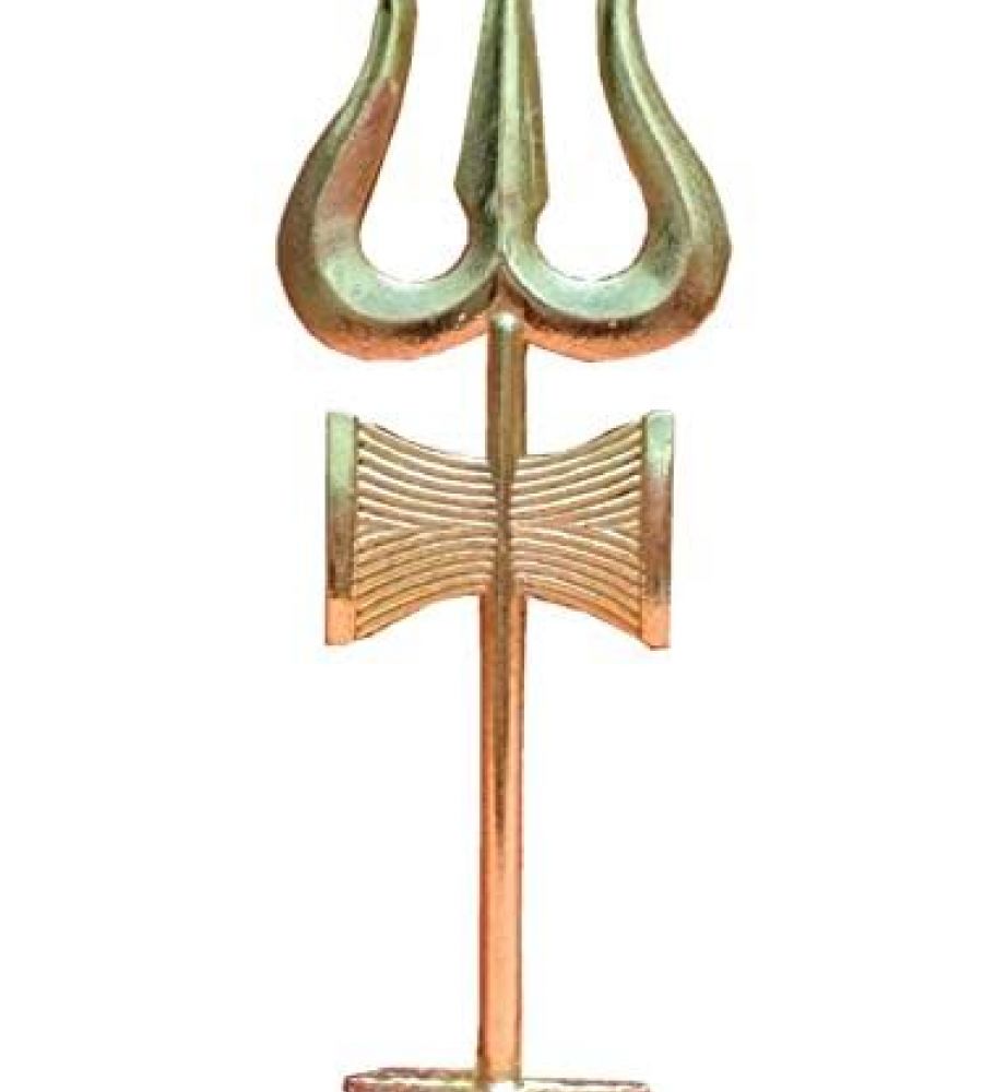 Trishul brass shiv trishul 12 inches