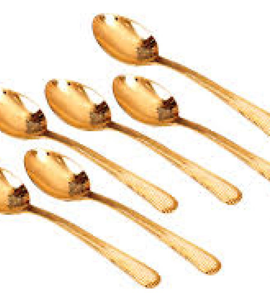 Brass spoon set of 6