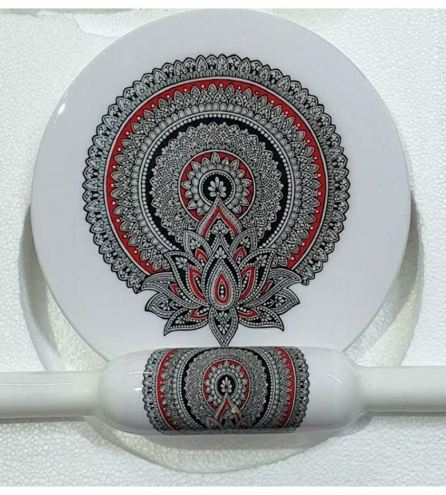 Marble designed roller pin board marble meenakari design chakla belan