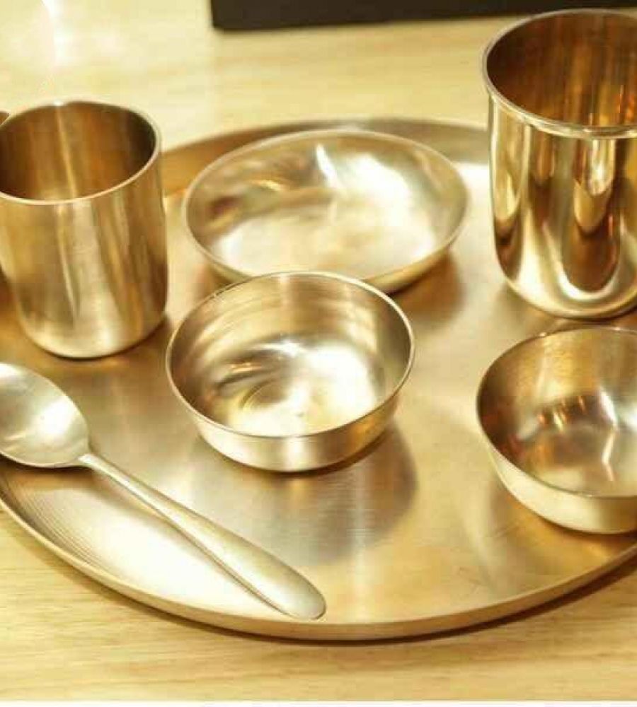 Bronze dinner set 7 piece