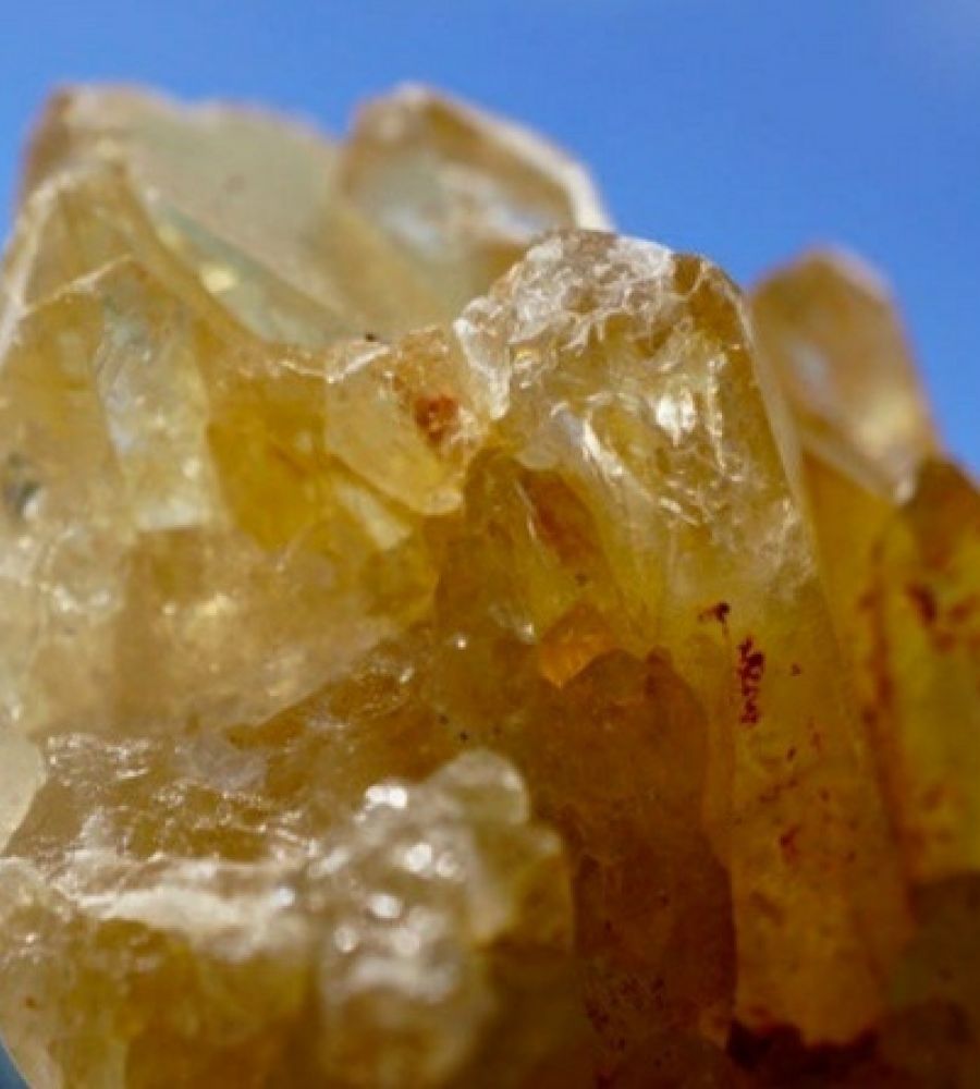 Citrine raw cluster natural citrine stone rough cluster 225gm