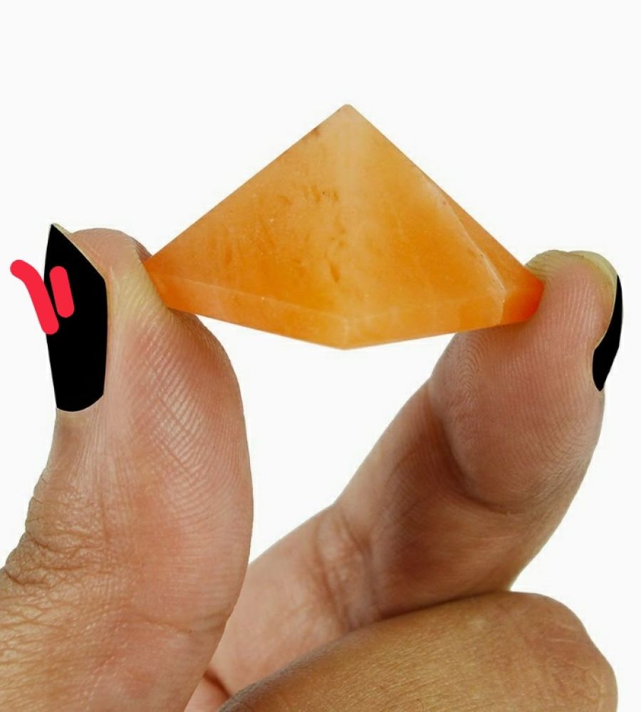 Citrine stone Pyramid natural citrine piramid 4×4cm