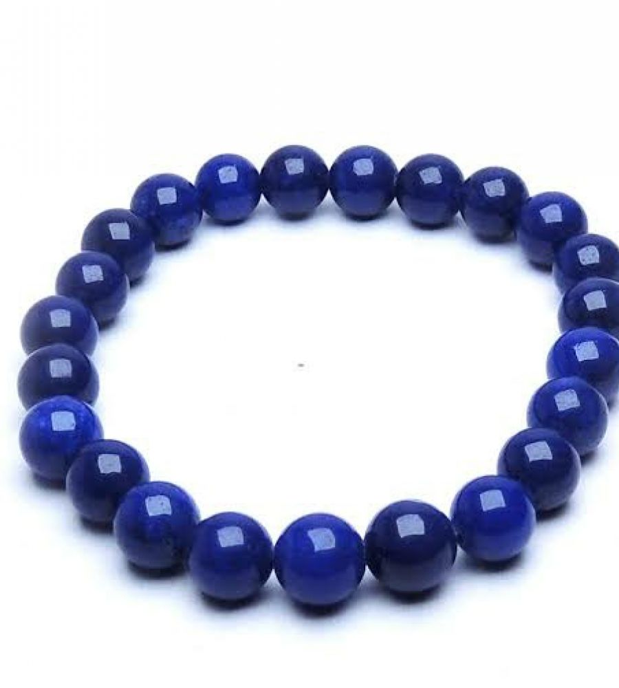 Blue agate bracelet natural blue hakik bracelet
