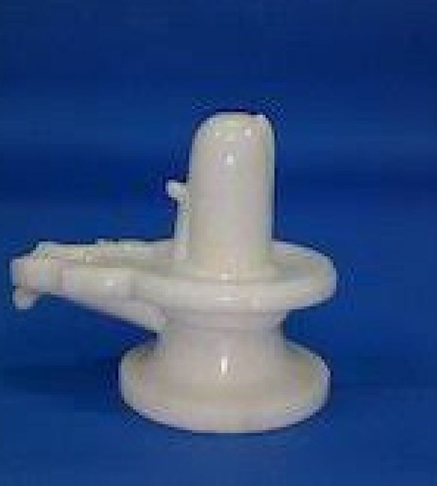 White marble Shivling white marble stone Shivling fine Marble