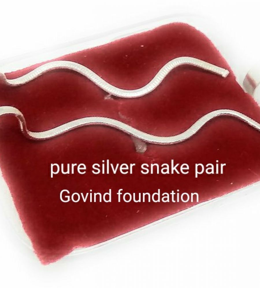 Pure silver snakes pair chandi ke naag nahin 2 inches