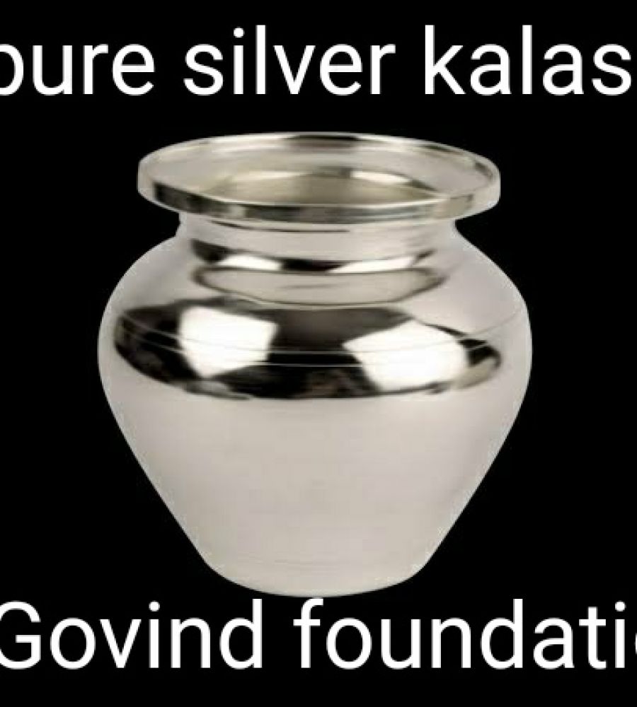 Pure silver kalash chandi ka kalash 4.5 inches