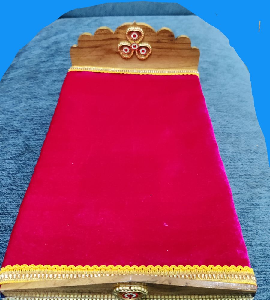 Laddu gopal bed big size decorative laddu gopal bed with mattress 14×8 ...