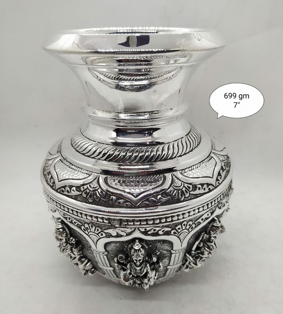 Silver kalash Silver lota chandi ka kalash 700gm