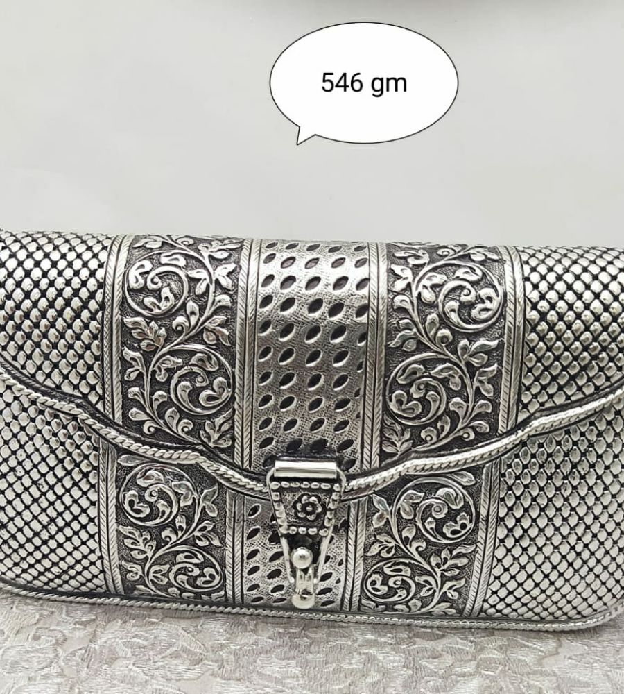 Silver purse pure silver hand purse 7 inches