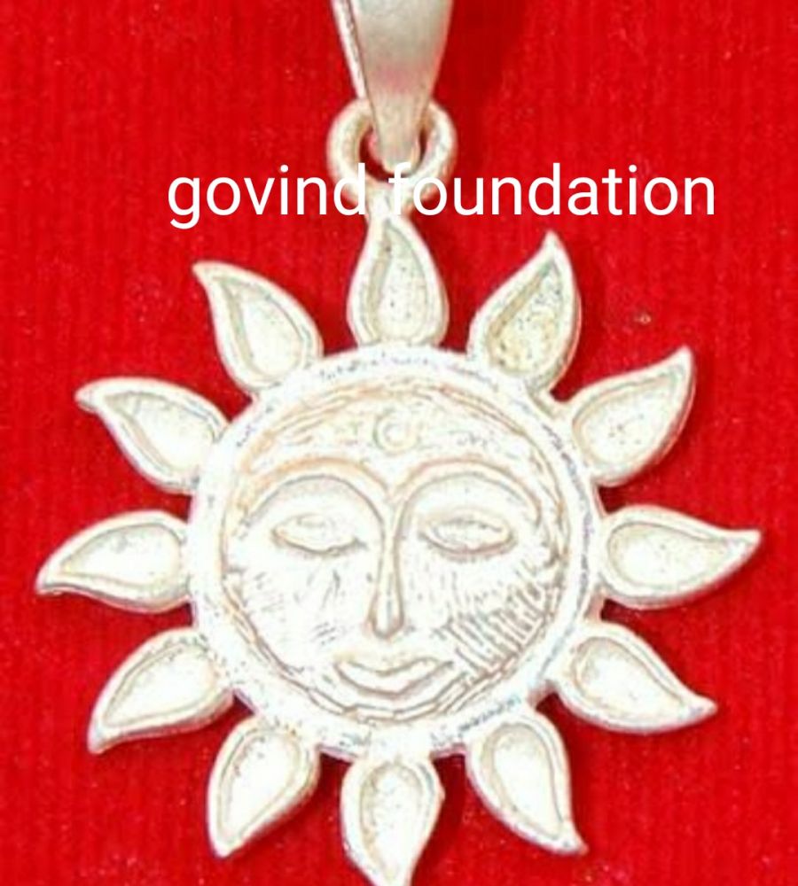 Sun locket pure silver sun locket pendant
