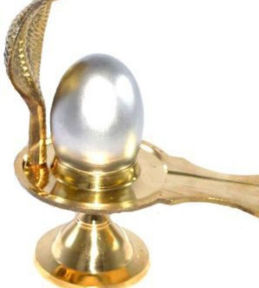 Parad lingam with stand 1.5 inches