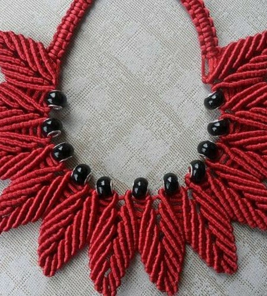 Home Jaipuri Collection JEWELLERY Handmade thread necklace beautiful ...