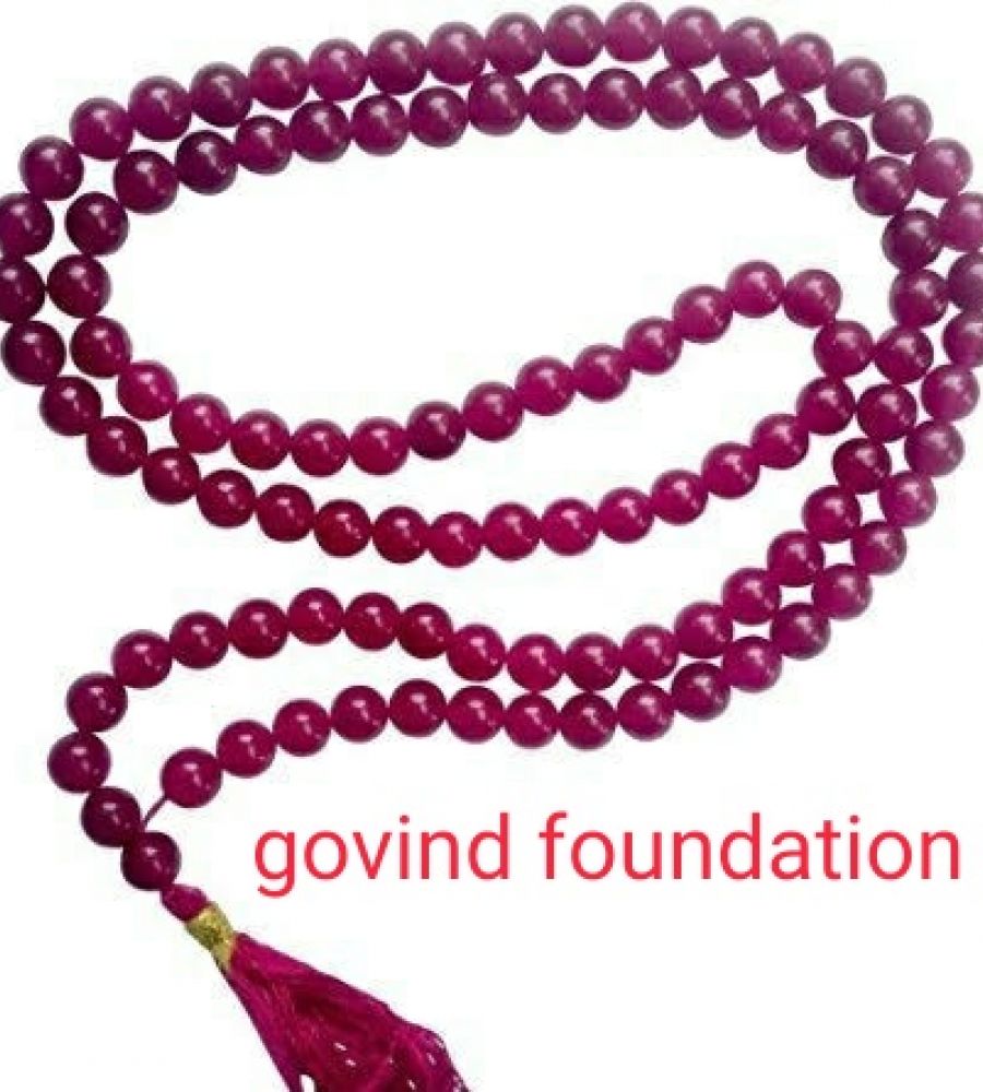 Manik mala natural ruby mala 108 beads