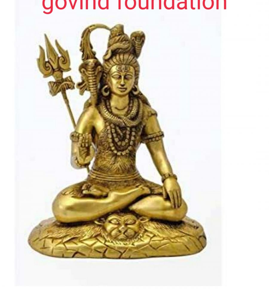 Brass Shiv idol brass Shiv statue 10 inches