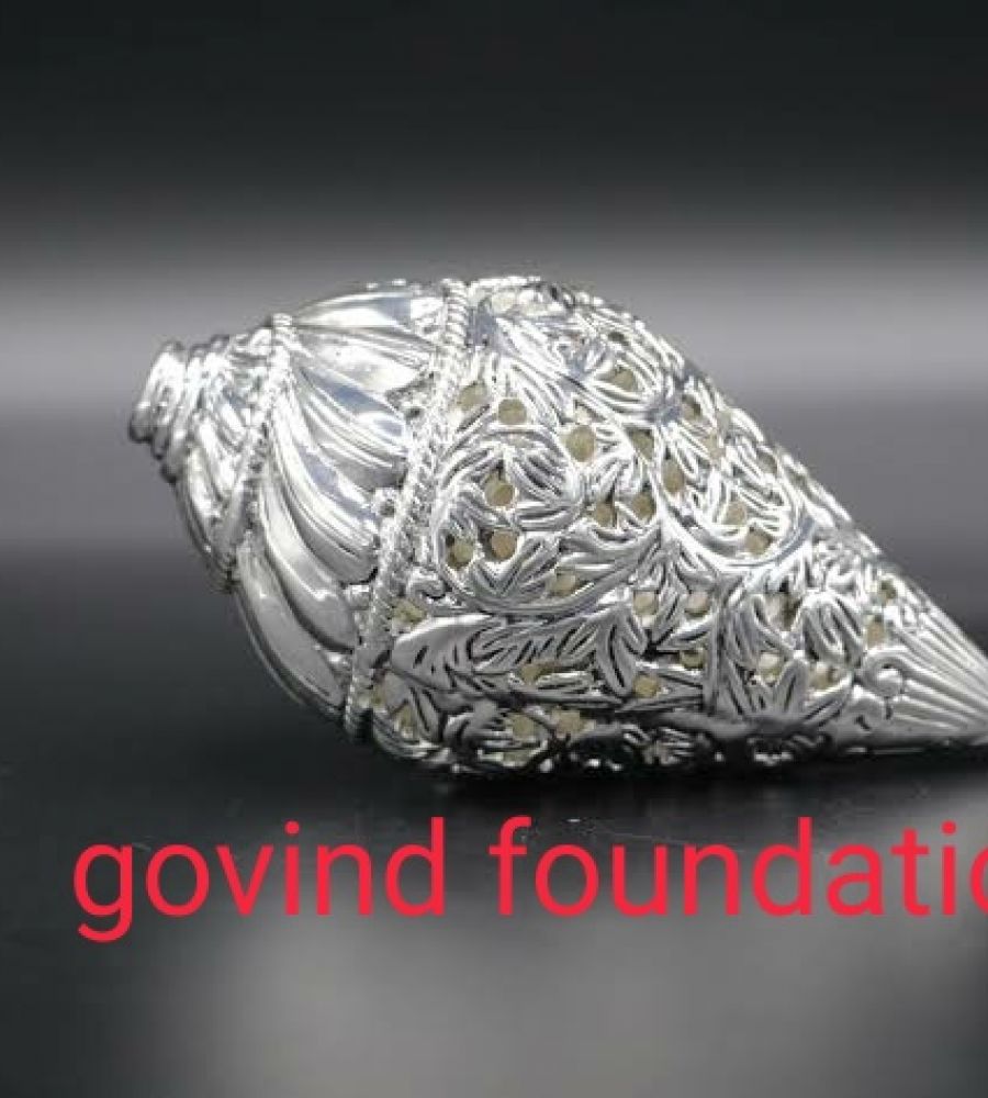 Silver shankh silver conch silver shell
