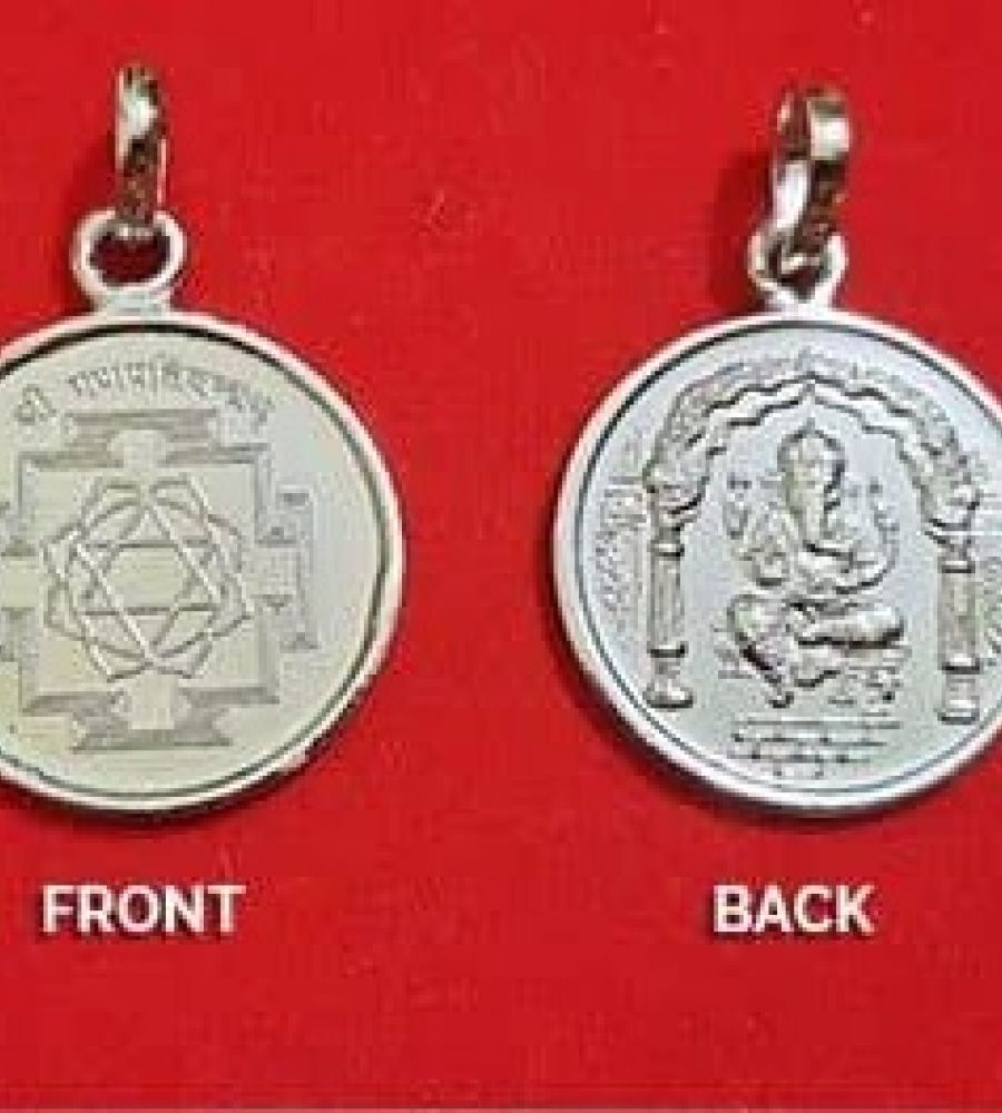 Ganesh yantra pendant silver ganesh yantra locket