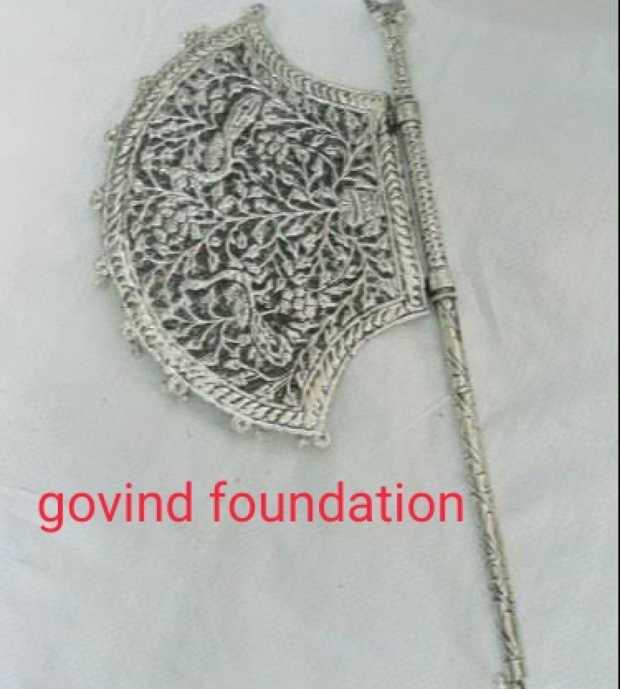 Silver handfan chandi ka pankha