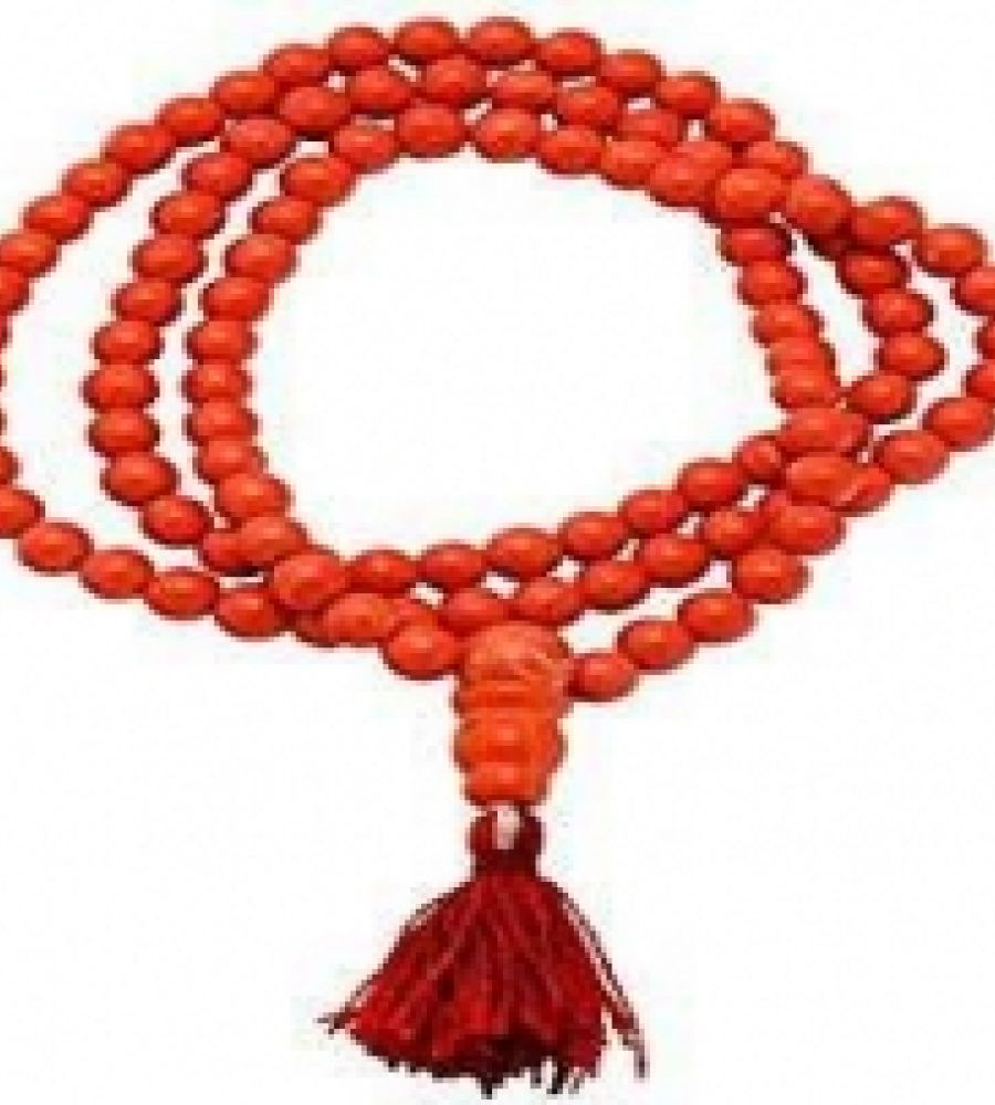 Moonga mala Munga mala red coral mala 108 beads