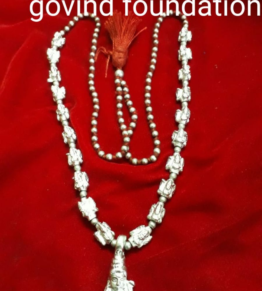 Parad Shiv mala Shiv image parad mala 108 beads