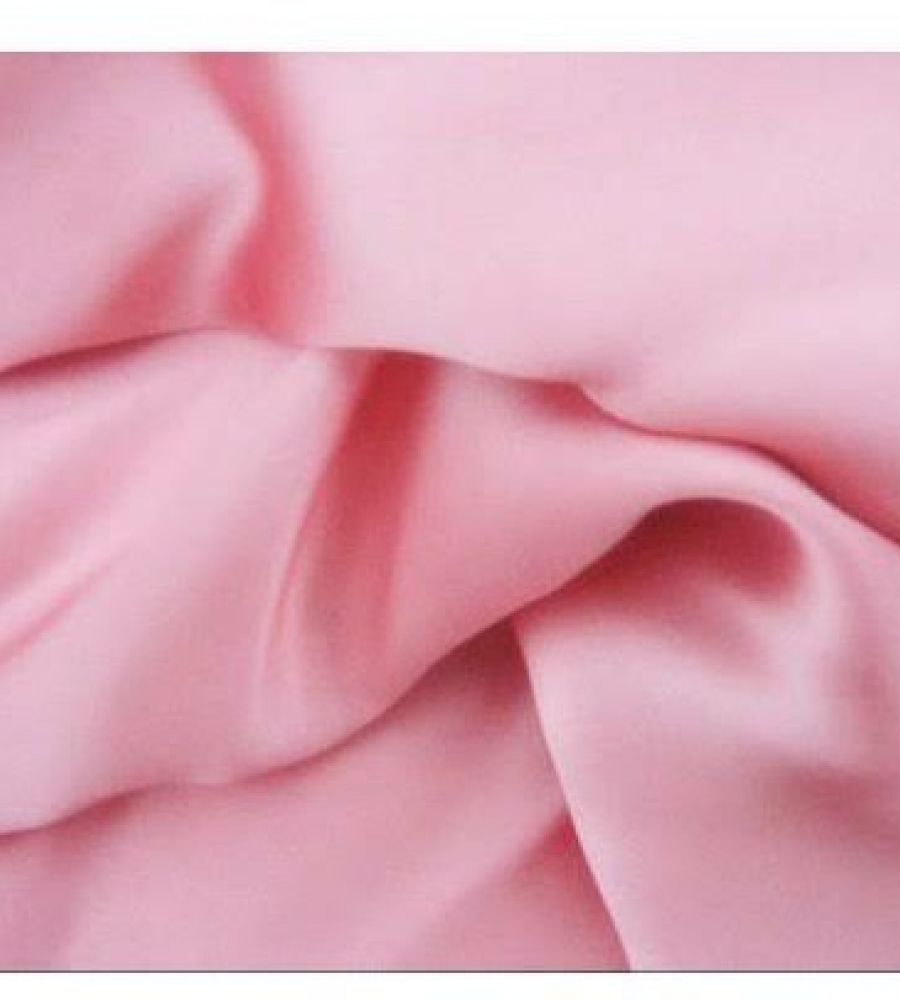 Crepe silk pure crep silk plain pink colour super quality 1meter