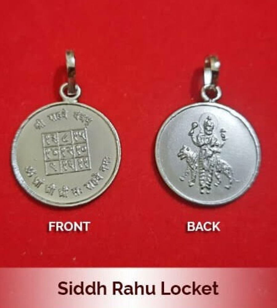 Rahu yantra locket silver rahu yantra pendant