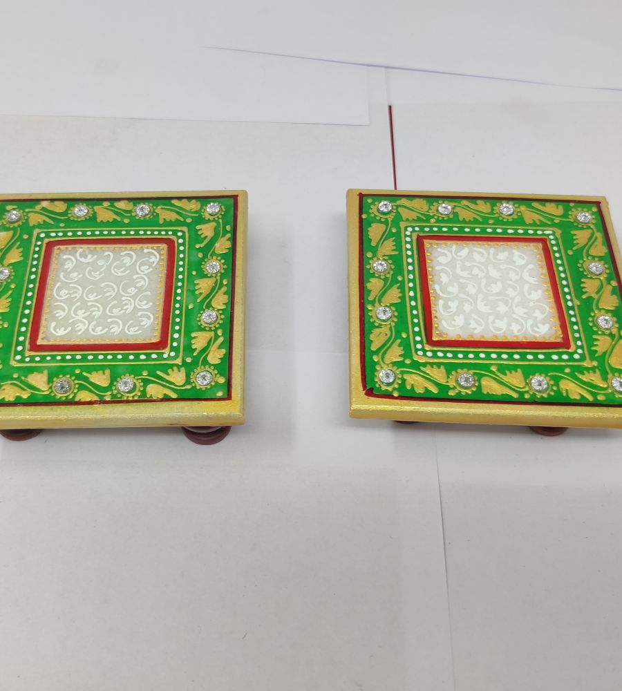 Marble choki set of 2 small marble choki