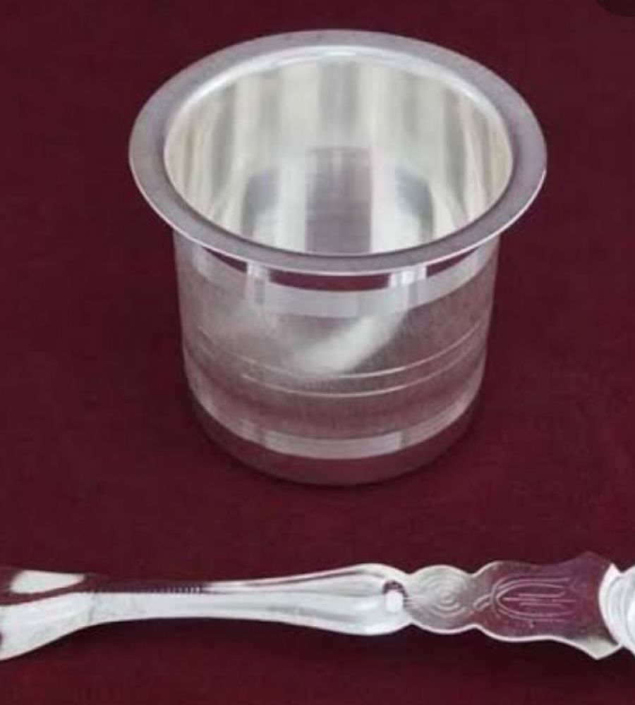 Silver panchpatra silver Achmani patra