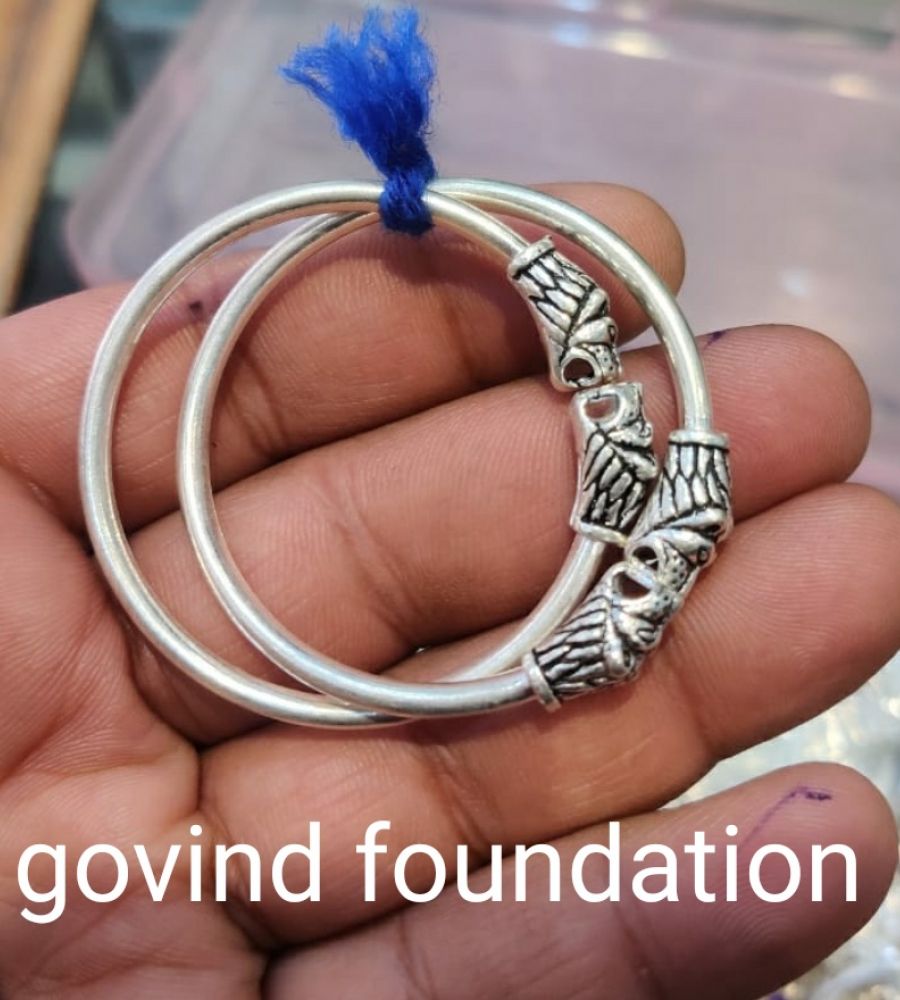 Silver baby kada silver baby bangle 1 to 3 years