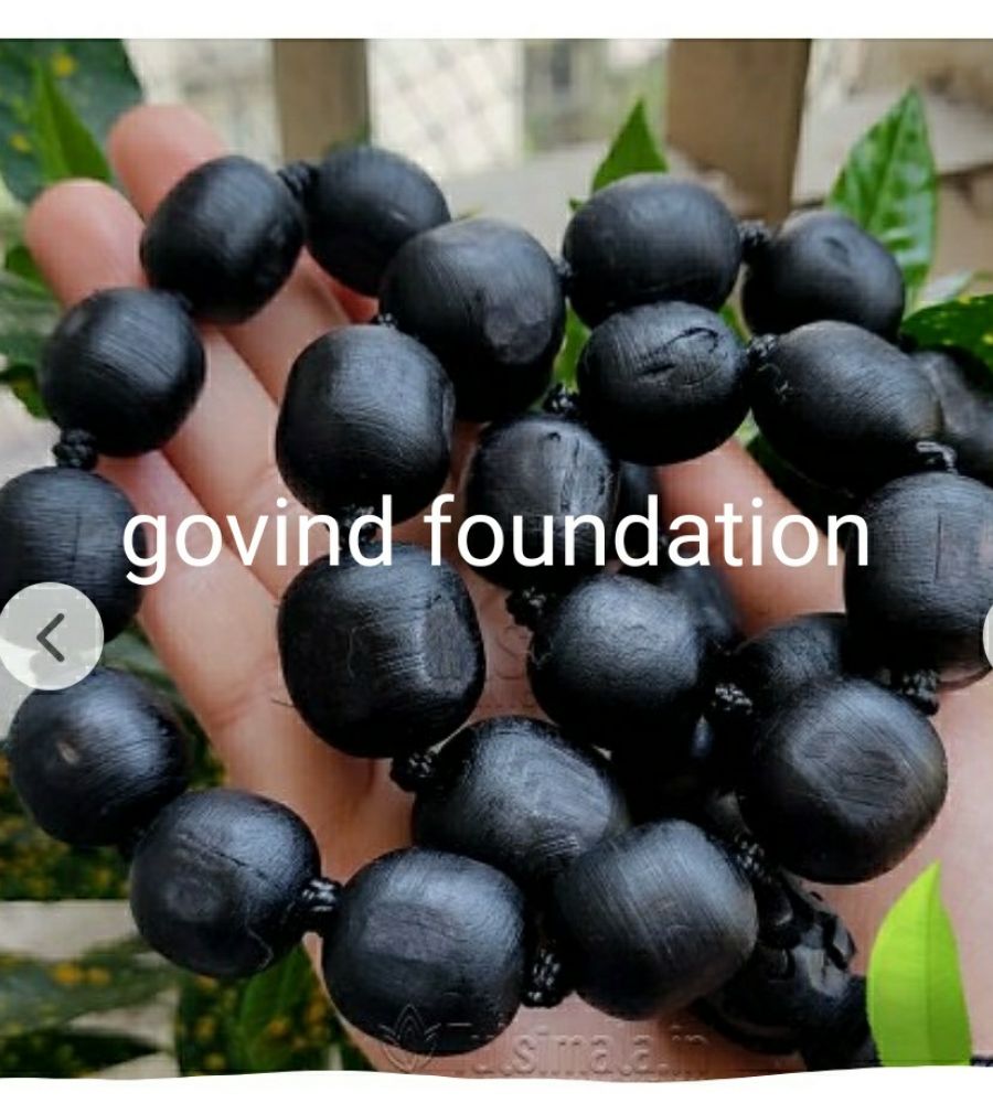 Black Tulsi mala 27 beads 25mm original Tulsi jap mala