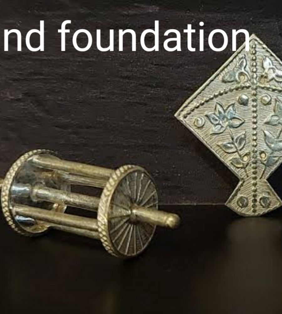 Silver kite charkhi set 12 inches chandi ki patang charkhi set