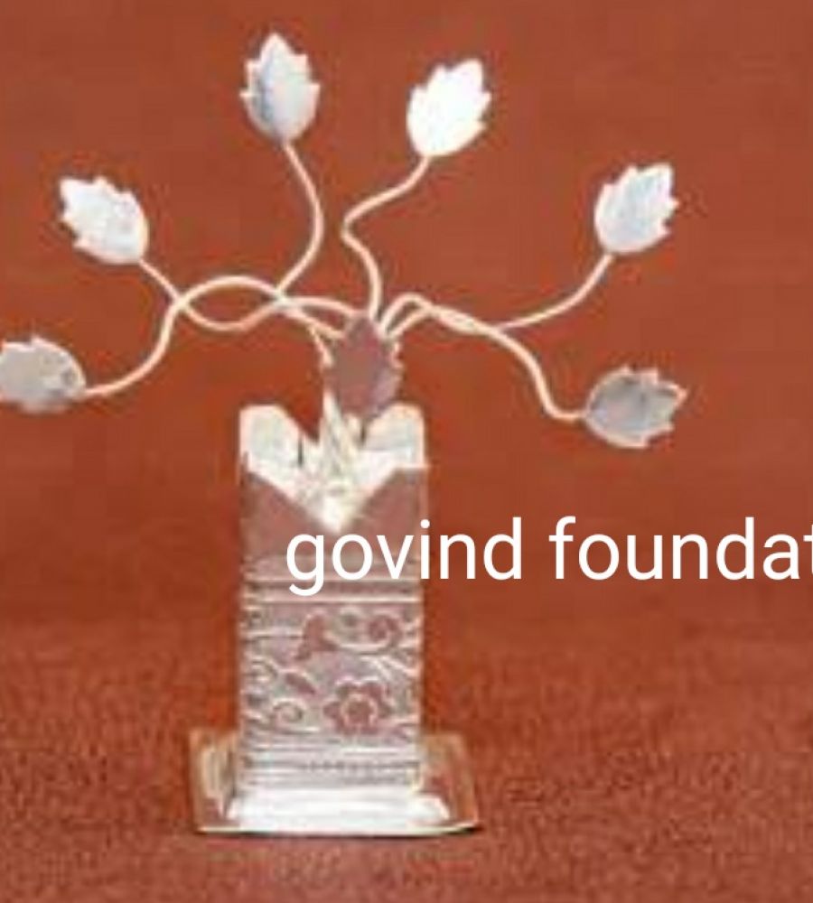 Home PURE SILVER ITEMS SILVER POOJA AND VASTU ITEMS Silver Tulsi plant ...