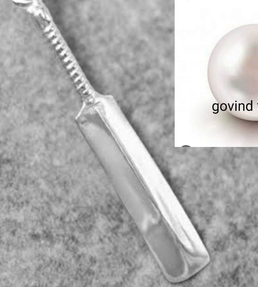 Pure Silver Cricket Bat and ball set 30 inches Silver Bat Ball