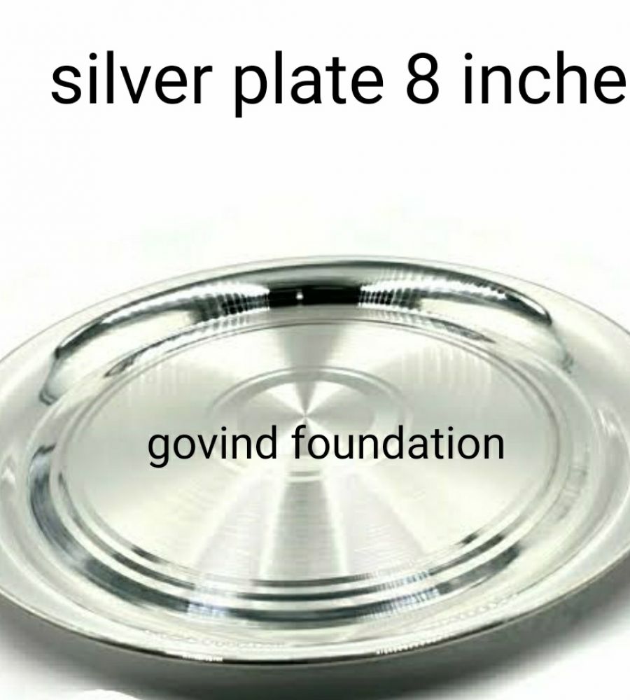 Silver Plate 8 inches pure silver plate