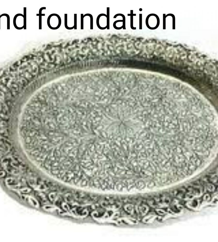 Silver Tray Round Pure Silver Serving Tray