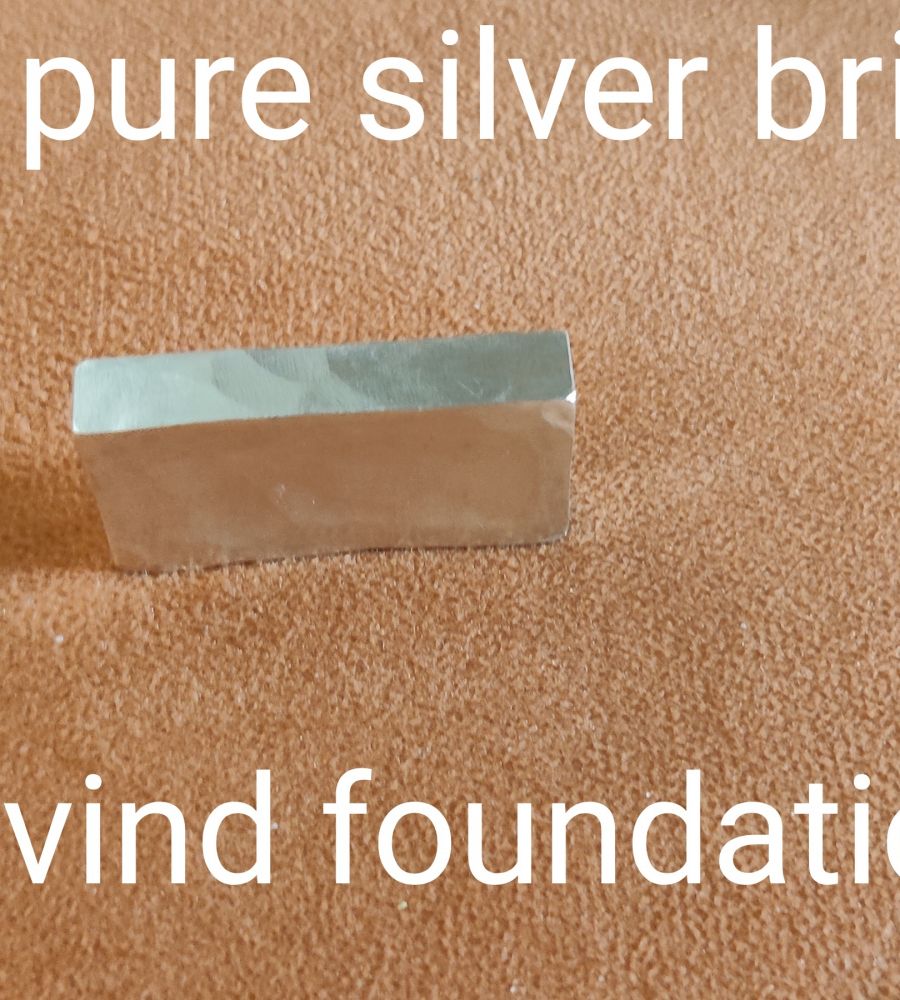 Silver Brick 100gm Pure Silver Brick 5×2.5 cm