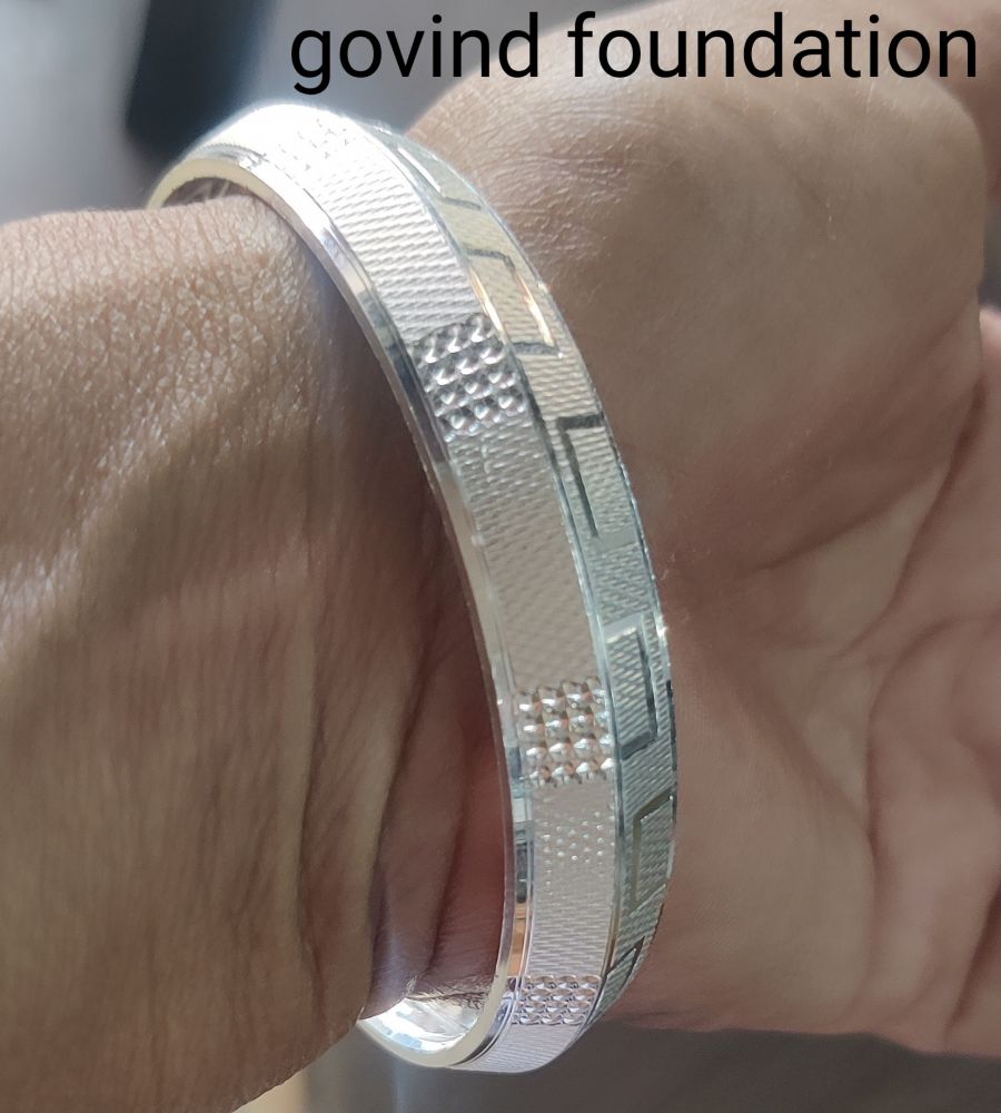 Silver kada Pure Silver Punjabi kada