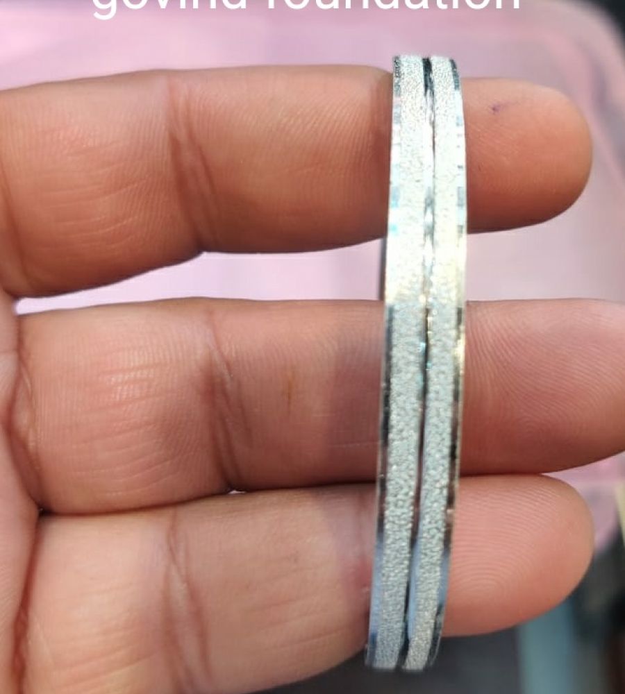 Silver kada for men Line designer Pure Silver kada