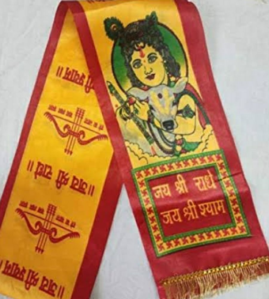Dupatta shyam baba Patka set of 2