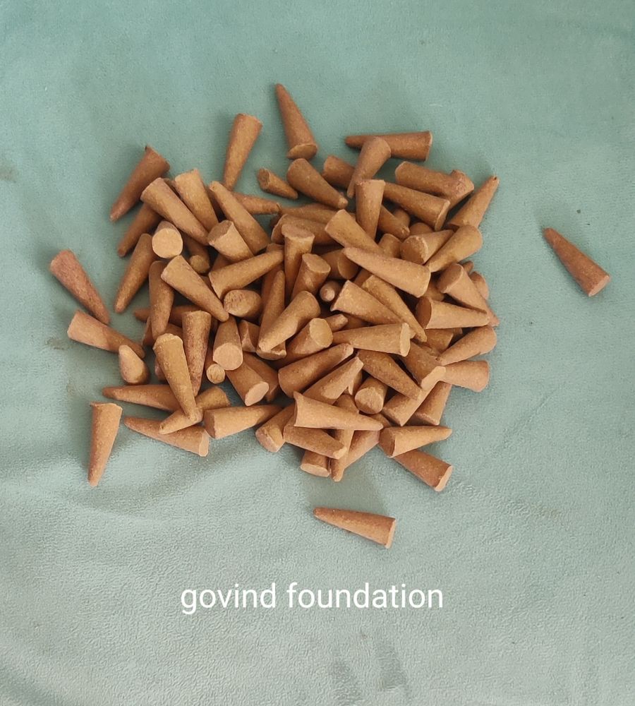 Dhoop cone Sandal Gugul dry dhoop cone 75 piece