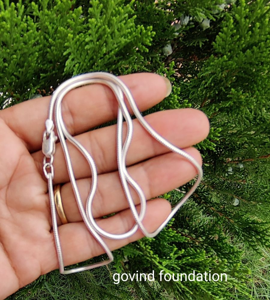 Sterling silver chain Snake design Smooth chain