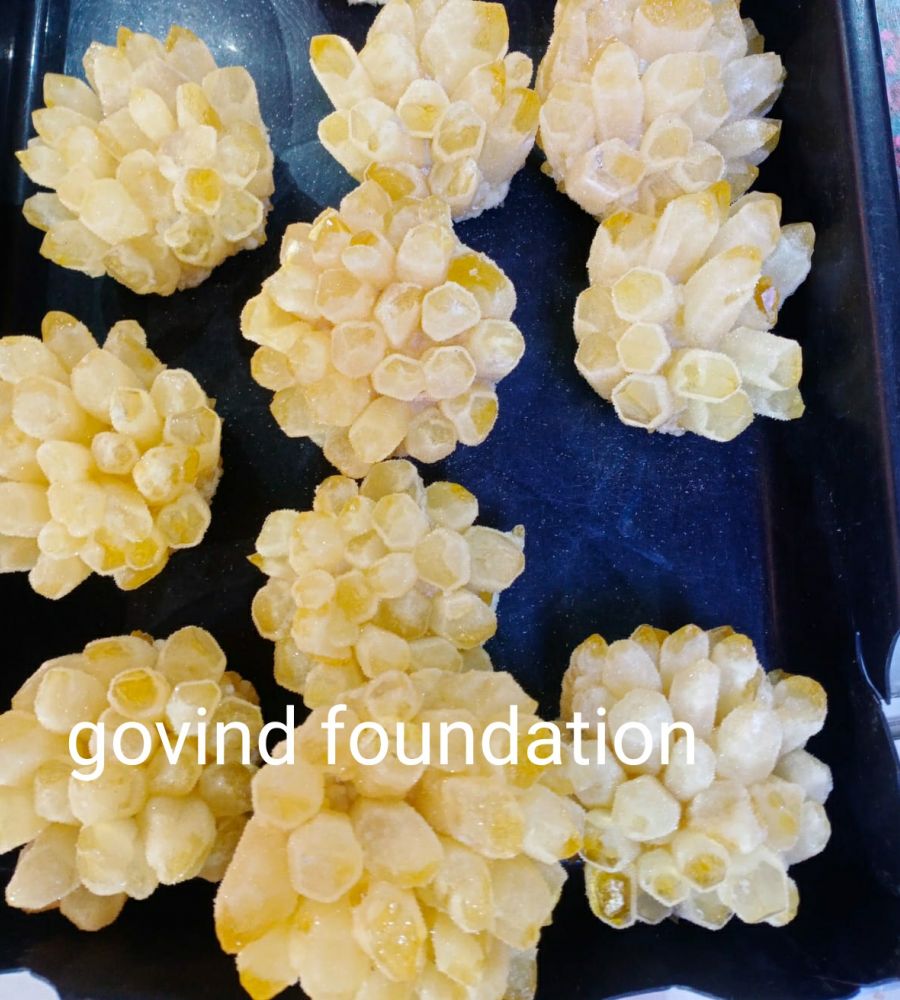 Home GEMSTONE CLUSTER NATURAL TUMBLED Citrine flower 550gm Natural ...