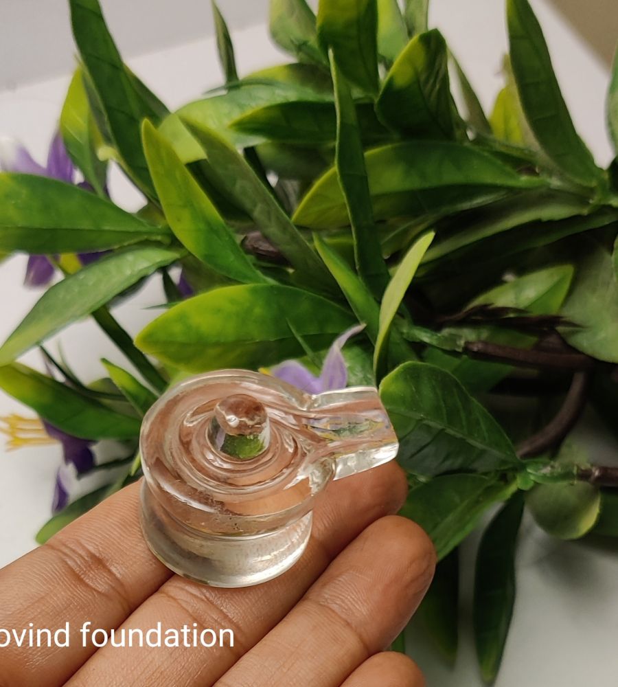 Crystal Shivling 5cm Natural crystal quartz Shivling