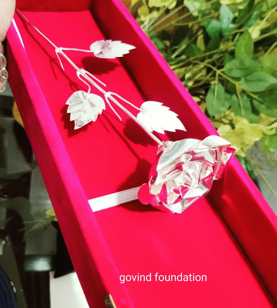 Home PURE SILVER ITEMS SILVER FESTIVAL GIFT ITEMS Pure silver Rose ...