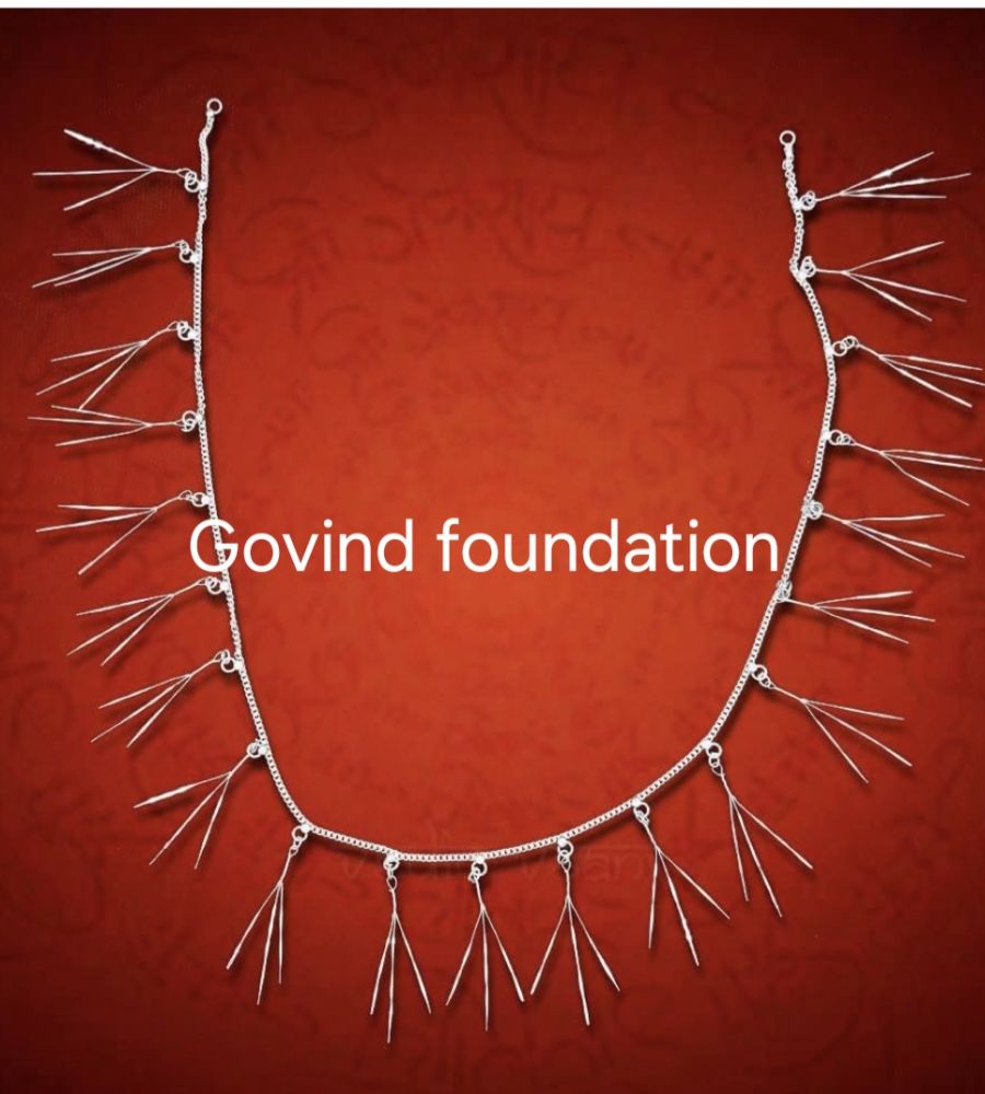 Home POOJA ITEMS SILVER POOJA AND VASTU ITEMS Silver Durva mala 24 ...