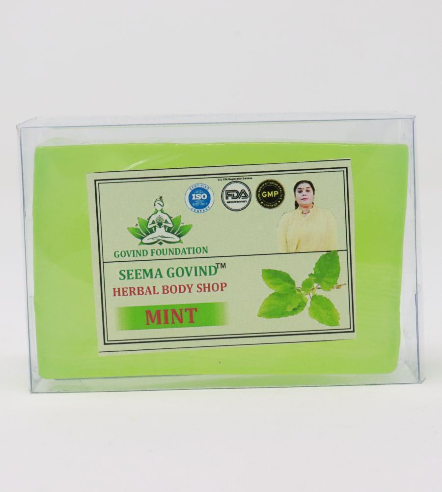 Mint soap mint herbal soap set of 2